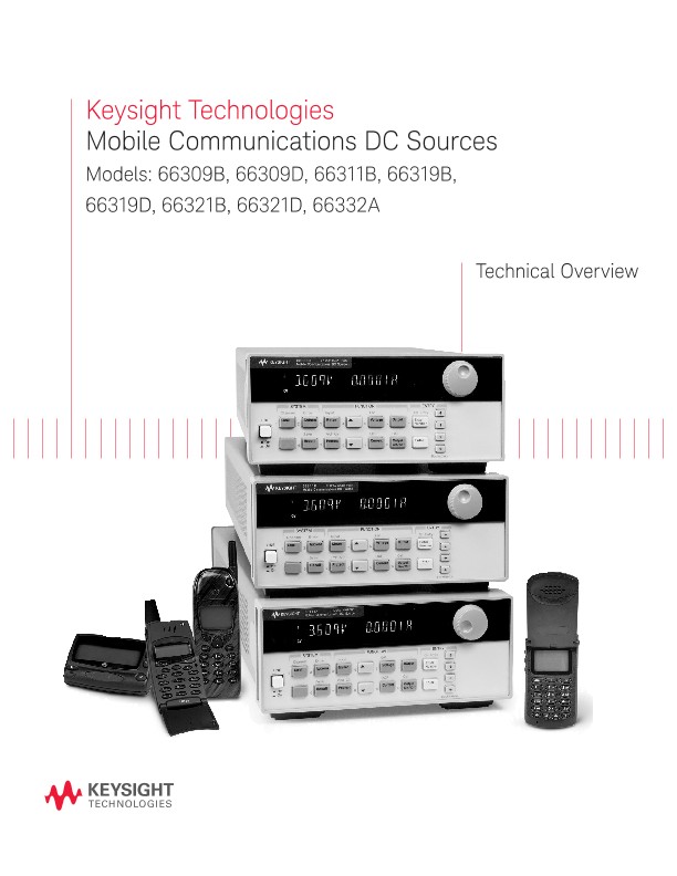 Mobile Communications DC Sources Product Overview PDF Asset Page | Keysight